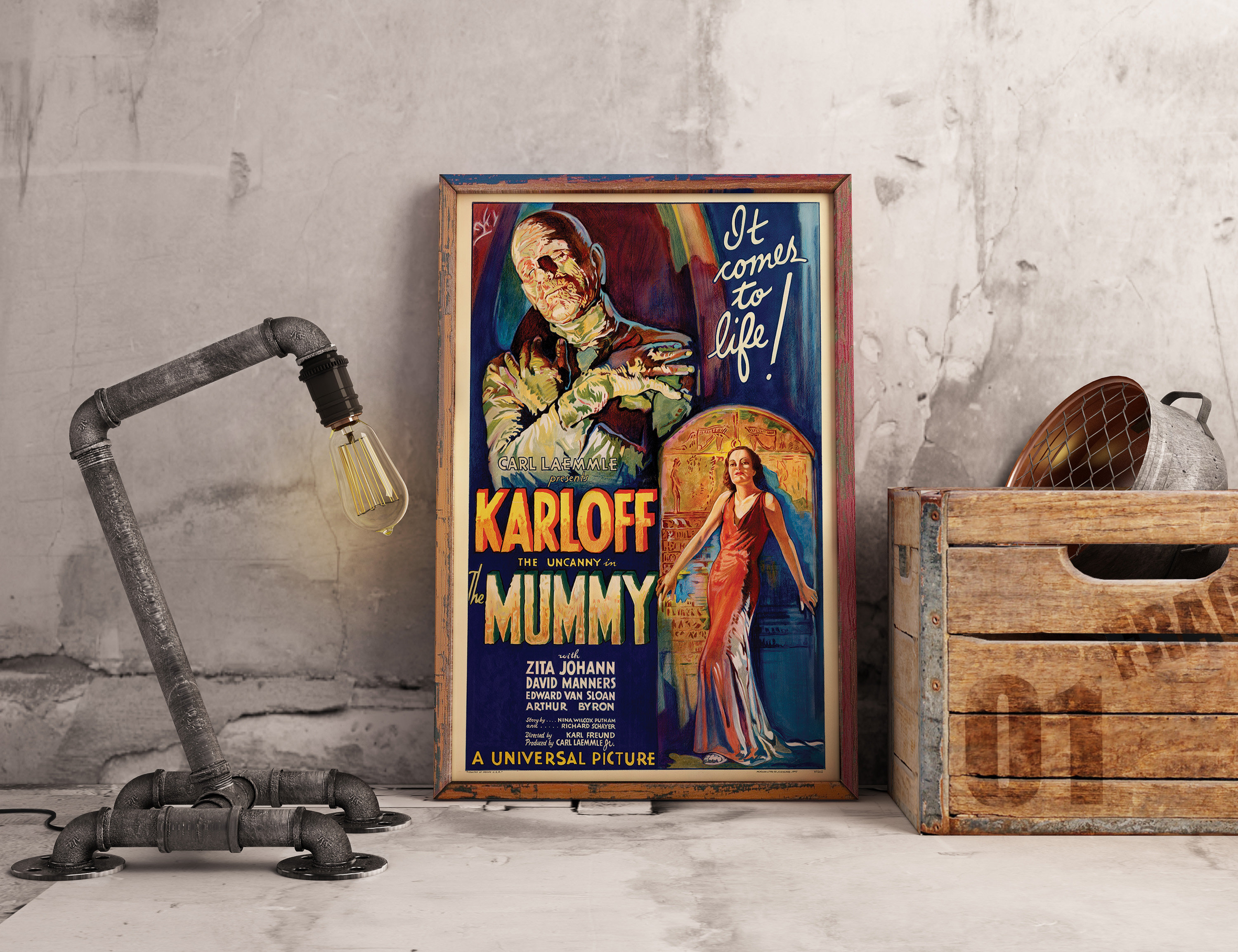 Boris Karloff Mummy Poster