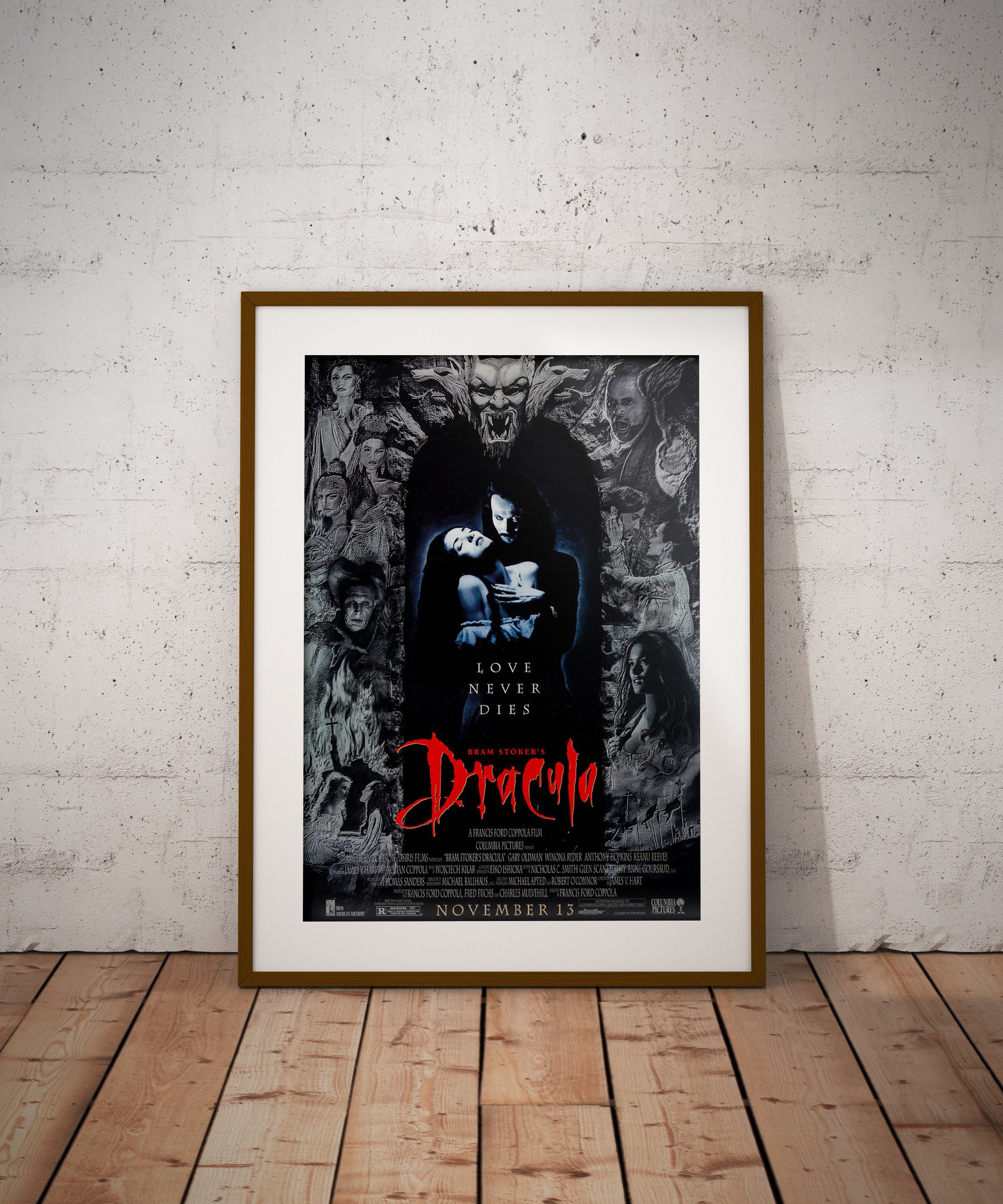 Bram Stoker's Dracula Movie Poster: Vintage Horror Wall Art (instant ...