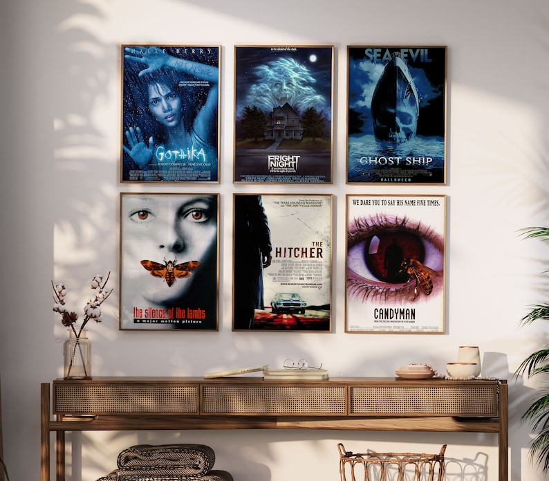 Horror Movie Poster Mega Bundle Printable Wall Art Digital Download ...