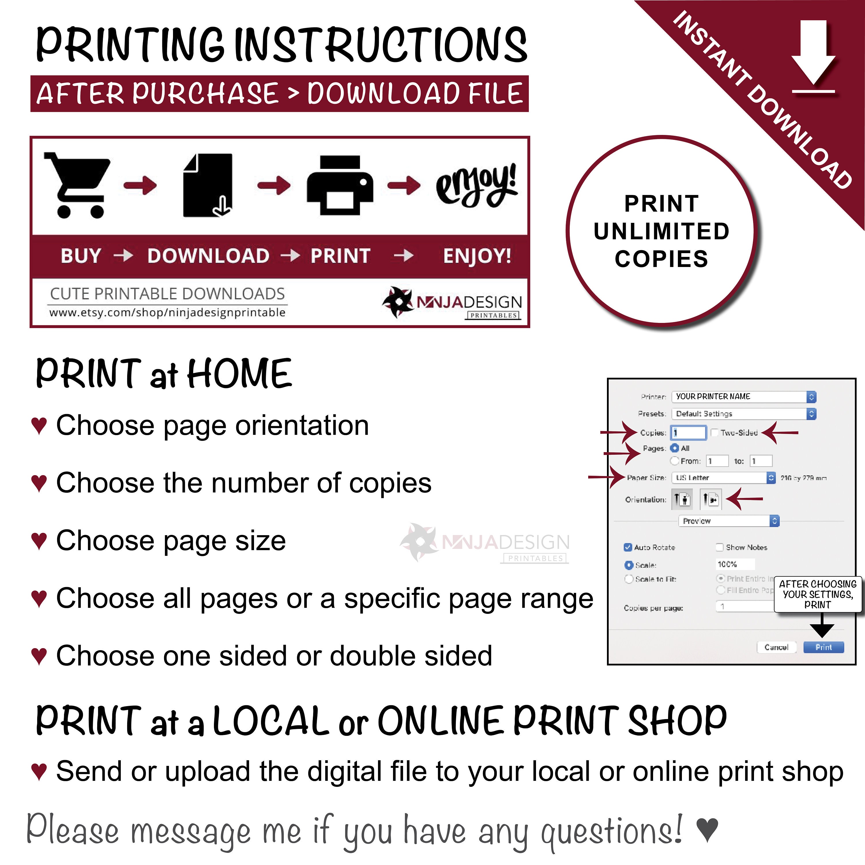 Printable Job History Tracker to Track Work Employment History (Instant ...