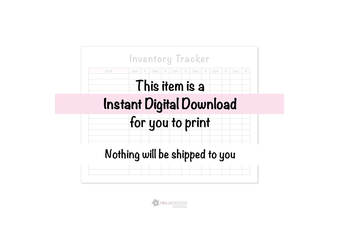 Printable Inventory Tracker Sheets for Business Landscape Inventory ...