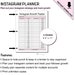 Printable Instagram Content Planner With Instagram Follower Growth ...
