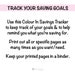 Printable Colour in Savings Tracker Sheet Templates to Keep - Etsy
