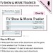 Printable TV Show and Movie Tracker for Reviewing TV Shows and Movies ...