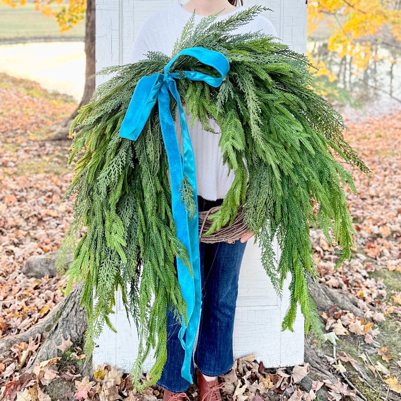 Cedar Wreath - Etsy