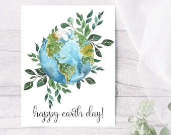 Earth Day Greeting Card Earth Day Everyday Happy Earth Day - Etsy