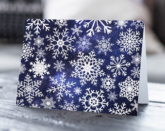 Snowflake Card | Etsy