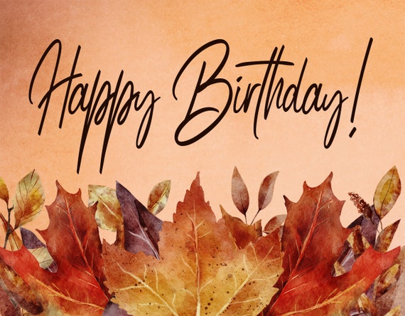 Autumn Happy Birthday