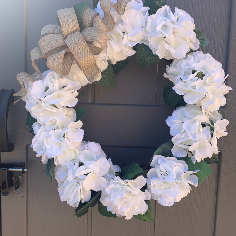 White Flower Wreath - Etsy