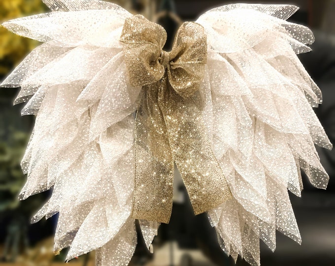 Angel Wings Wreath, Religious Decor, Memorial Day Ceremony, Angel ...