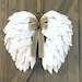 Angel Wings Rag Wreath: Shabby Chic Neutral Bow, Handmade - Etsy