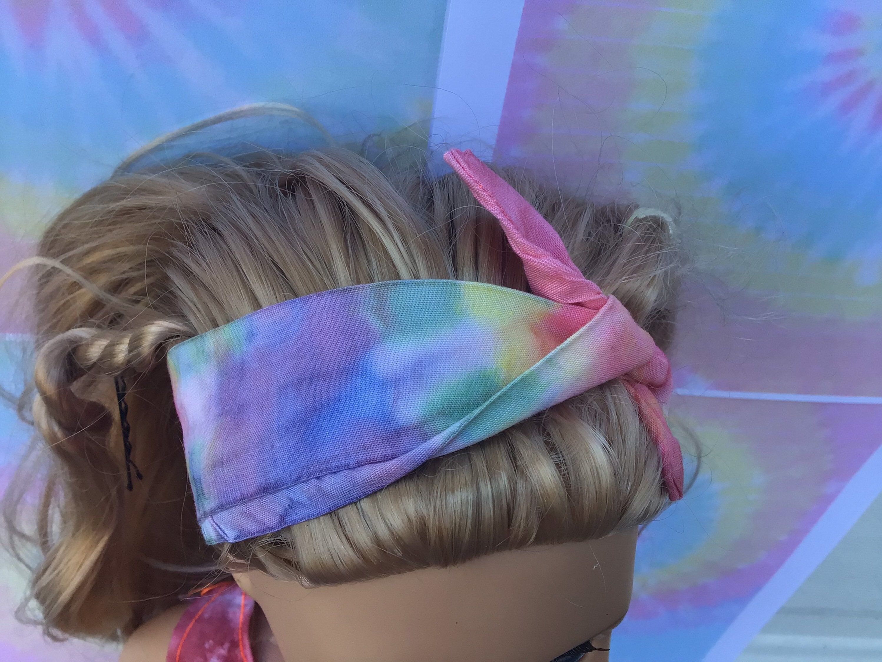 Tye Dye Doll Head Band - Etsy