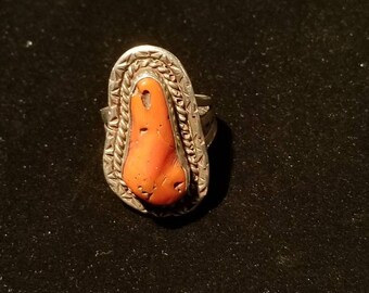 Blue Coral Ring - Etsy