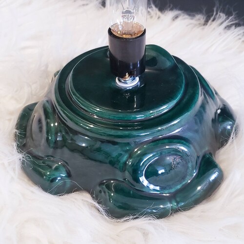 Small Ceramic Christmas Tree Base Base With Bulb Installed - Etsy