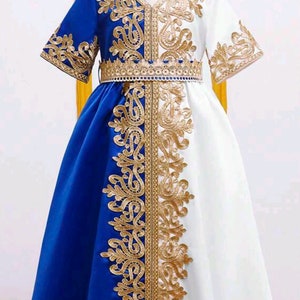 Hebrew Israelite Dress White and Blue With White Fringe for Kids - Etsy