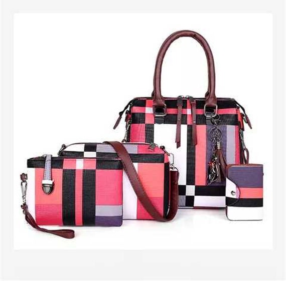 Fashion Hand Bag Set 4 Shoulder Bag Set Women Handbags Leather | Etsy