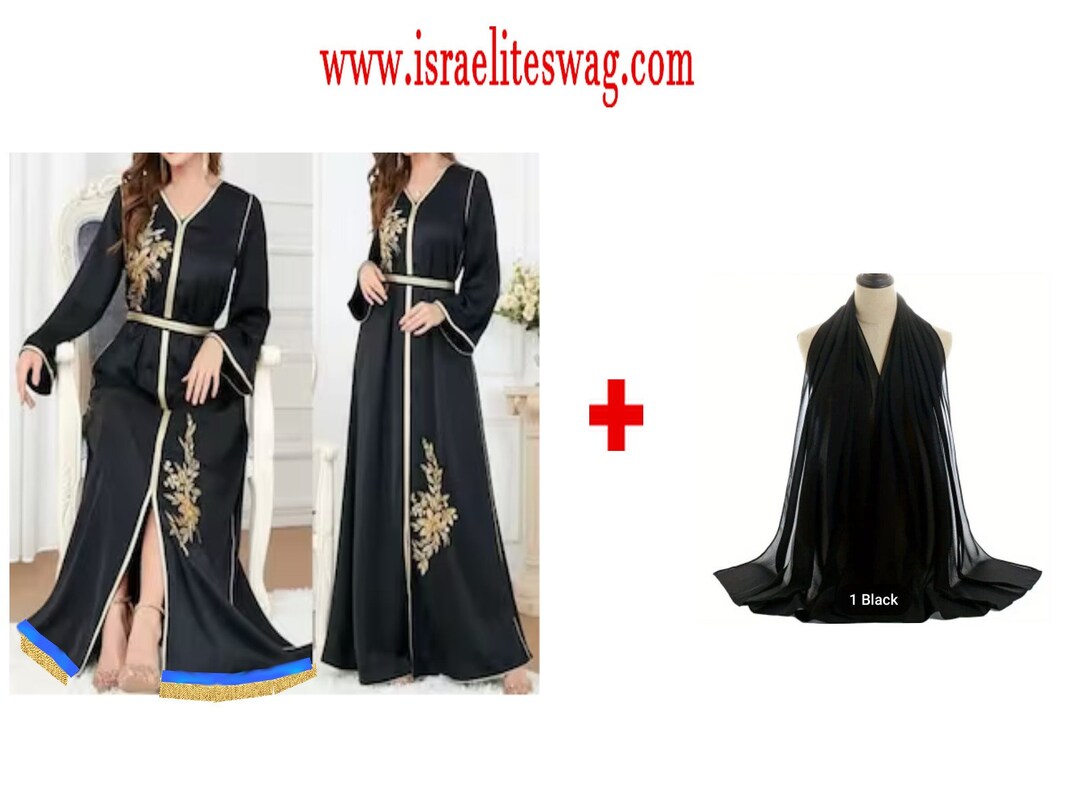 Hebrew Israelite Dress With Gold Fringe - Etsy