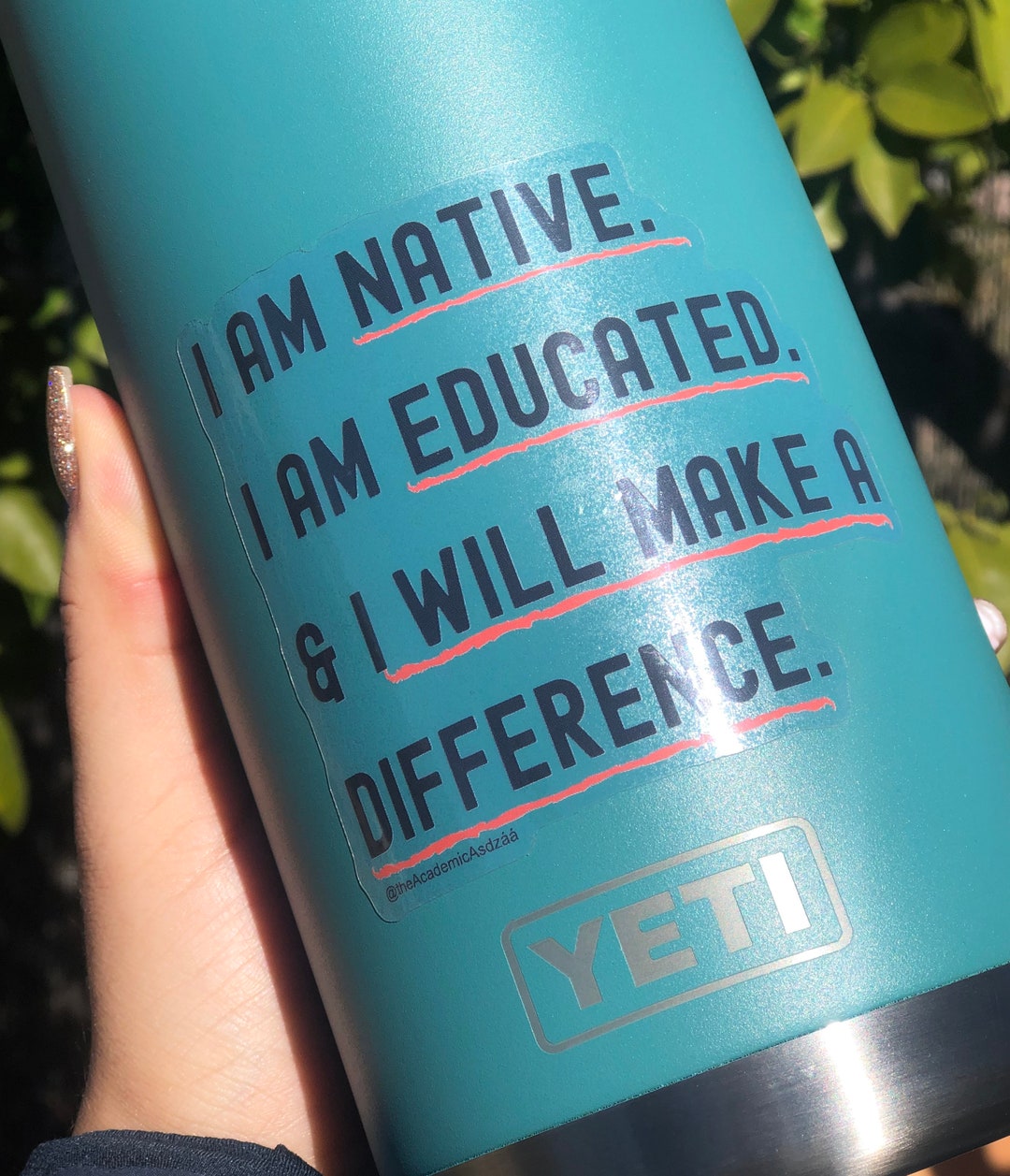 Native Educated Vinyl Sticker: Weatherproof Laptop Decal - Etsy