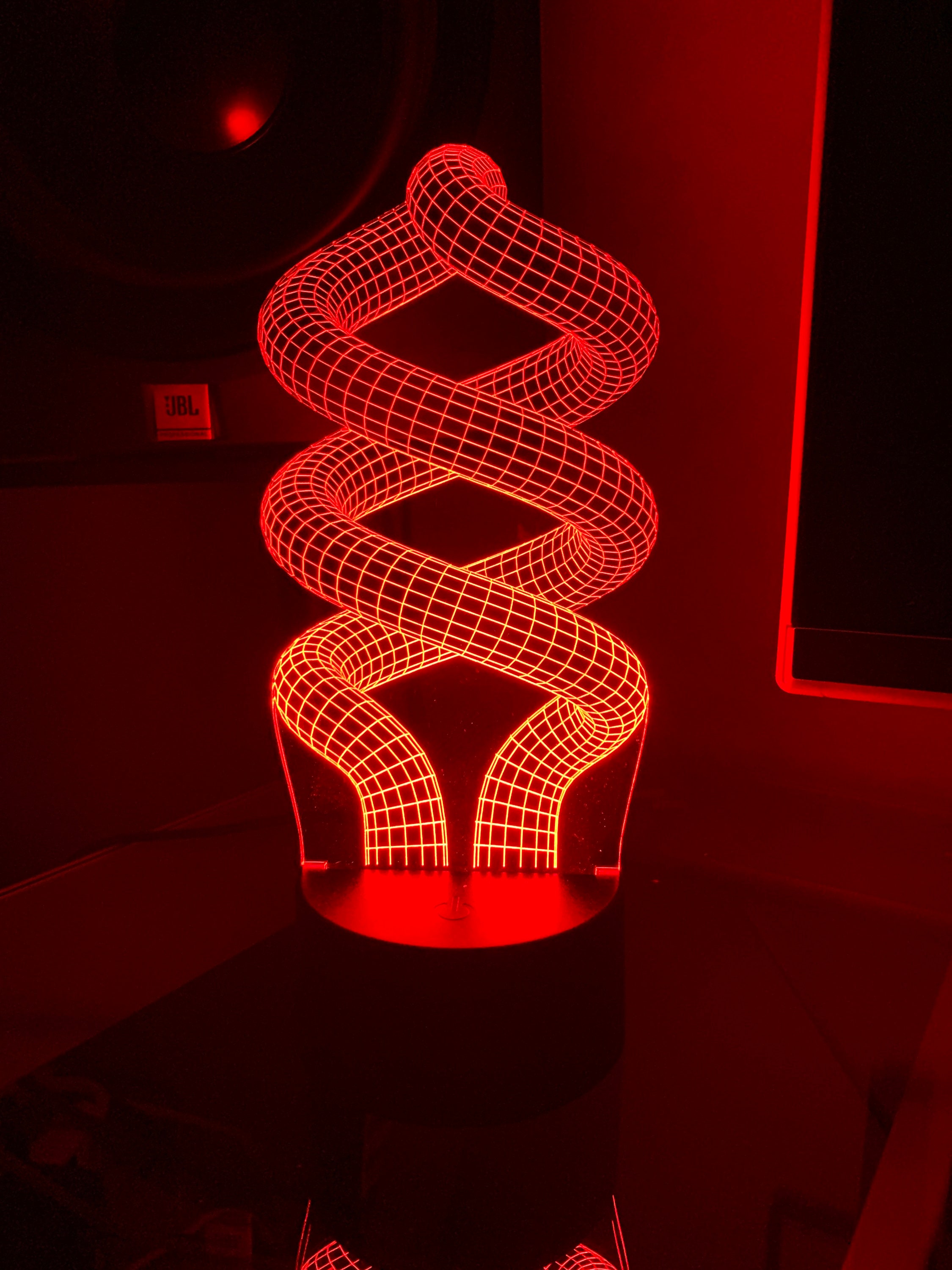 3D Spiral Illusion Light 3D LED Illusion Lamp 16 Color LED | Etsy