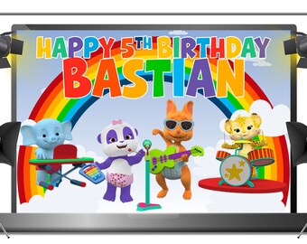 Word Party Backdrop | Etsy