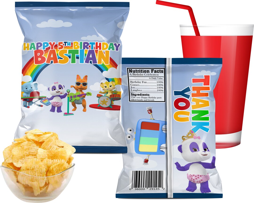 Word Party Chip Bag, Word Party Favor Bag, Word Party Birthday, Word ...