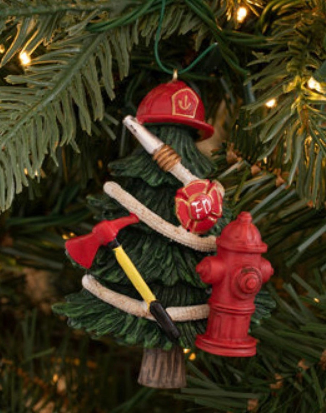 Personalized Firefighter Ornament Firefighter Christmas Gift - Etsy