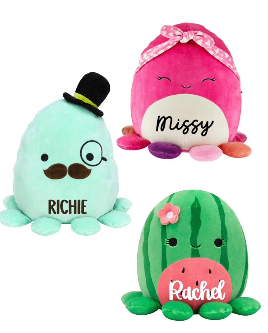 Custom Octopus Squishmallow • Personalized Gifts • Custom Plush • Kids ...