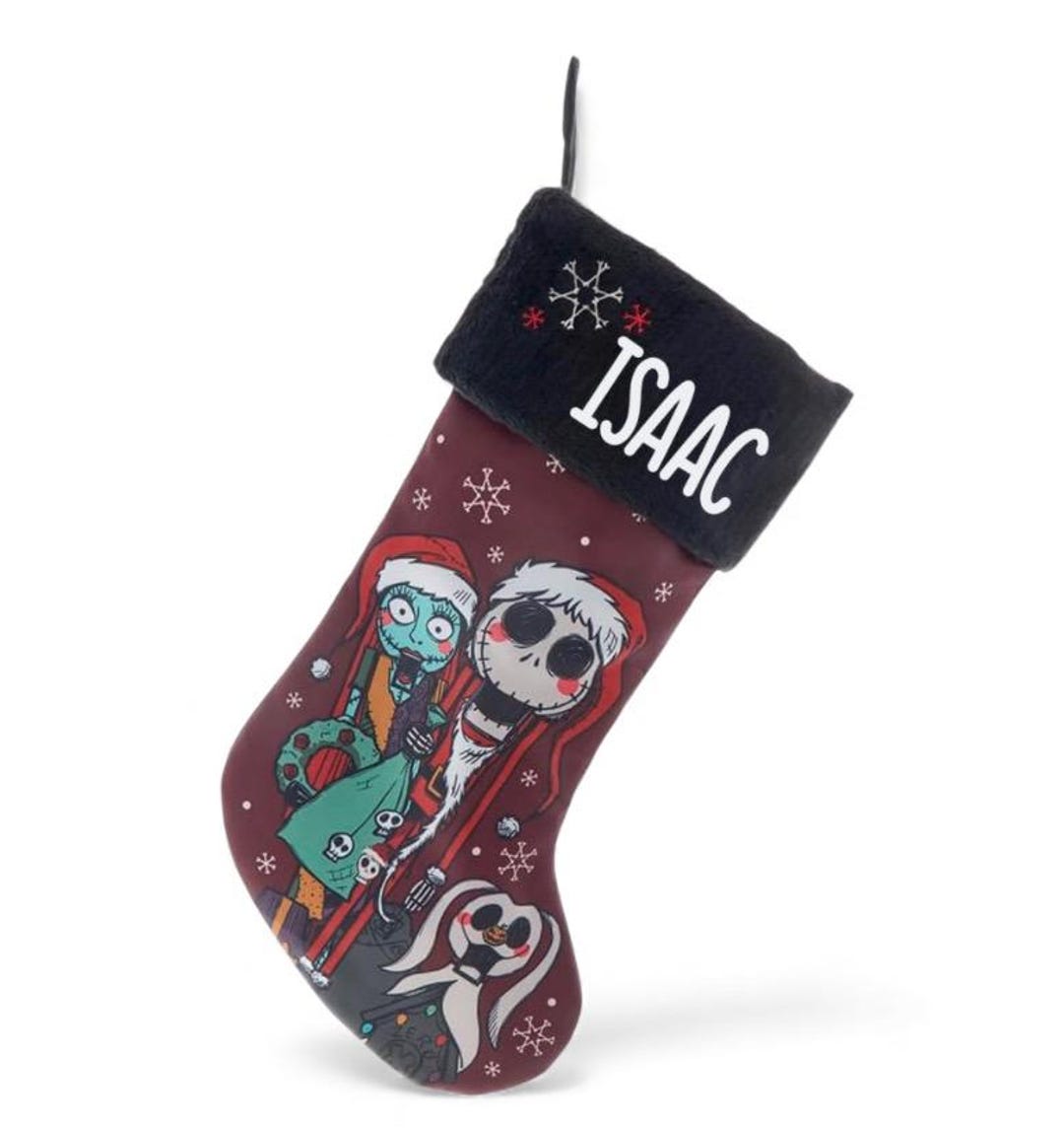 Personalized Jack and Sally Christmas Stocking • Custom Stockings • NBC ...
