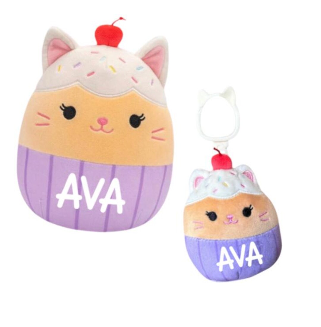 Custom Cupcake Cat Squishmallows • Plush Cat • Mini Squishmallow Cat ...