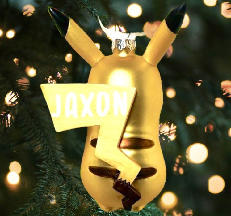 Personalized Pikachu Ornament Pikachu Custom Ornament - Etsy