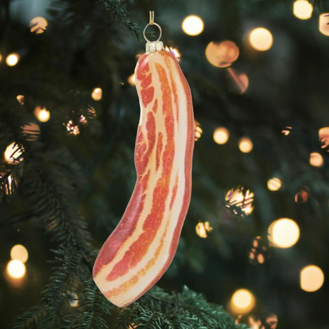 Bacon Ornament • Cute Christmas Gifts • Custom Ornament With Name ...