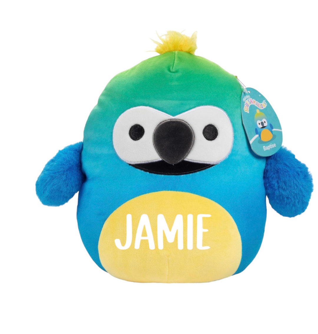 Custom Parrot Squishmallow Plush • Personalized Valentine Gifts ...