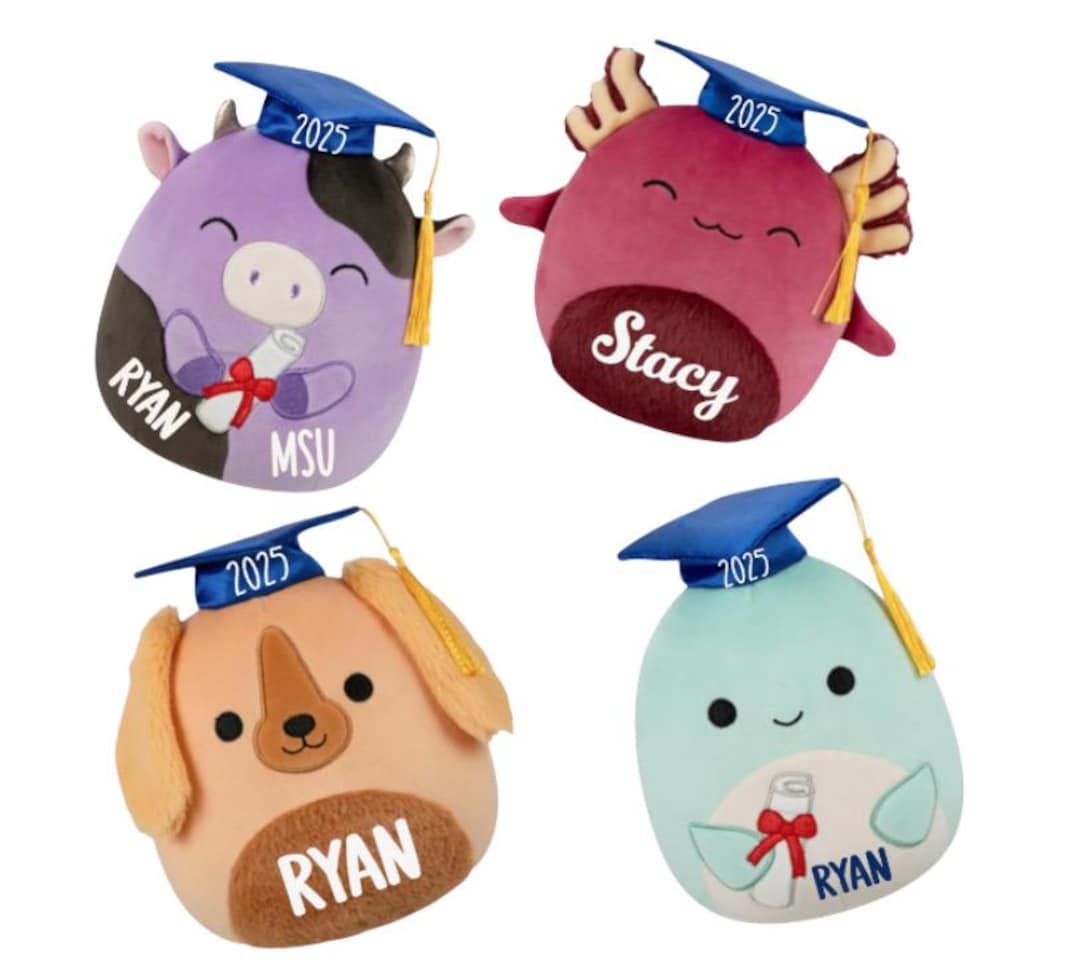 Custom Graduation Squishmallows • Personalized Gift • Custom Plush ...