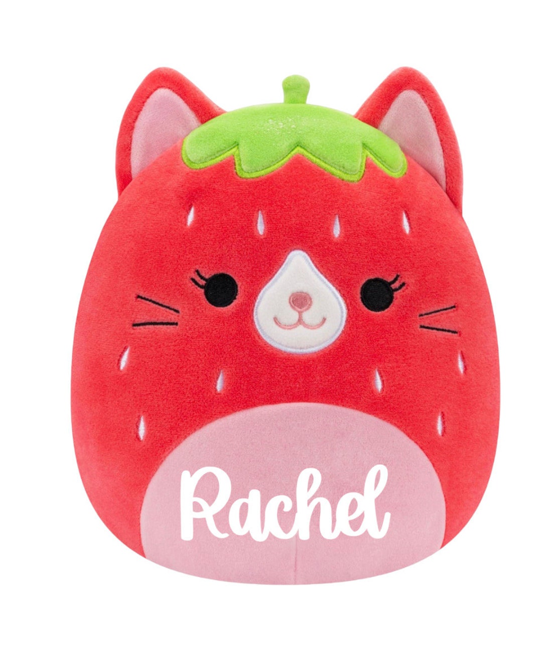 Custom Strawberry Cat Squishmallow Plush: Personalized Stuffed Animal ...