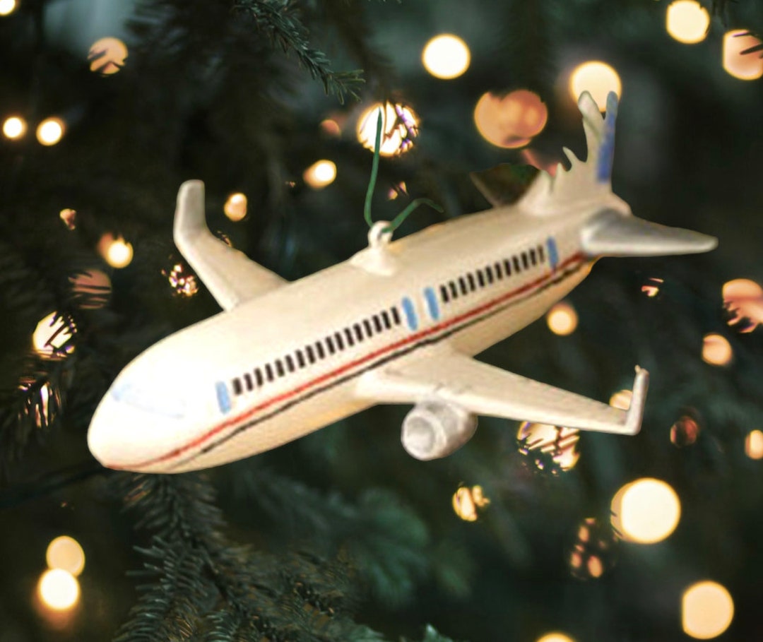 Airplane Ornament • Travel Ornament • Airplane Christmas Ornament ...