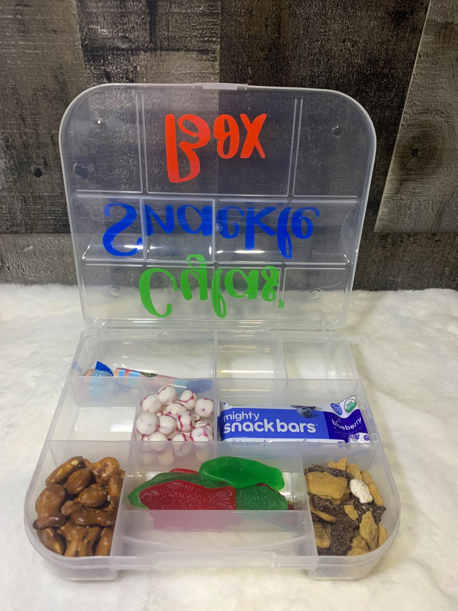 Snackle Box Childrens Snack Bin Snack Organizer Snackle | Etsy