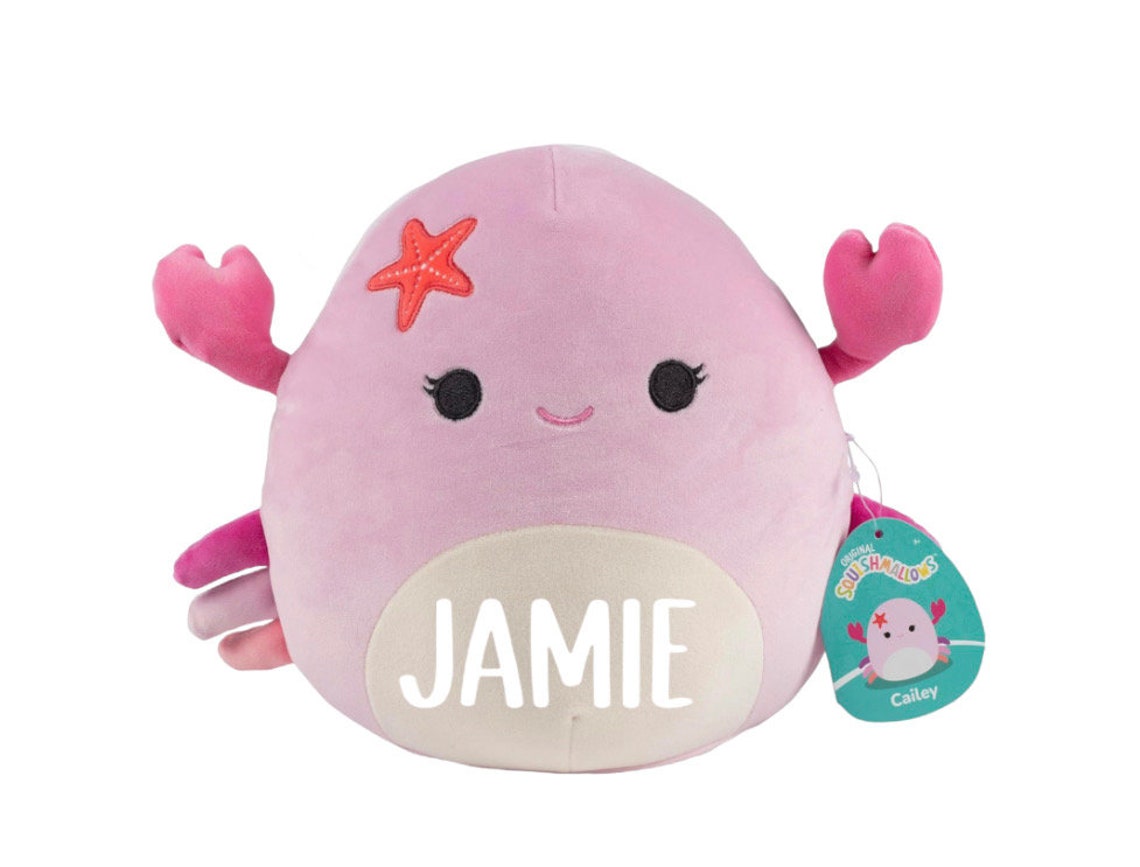Custom Crab Squishmallow Plush: Personalized Stuffed Animal - Etsy