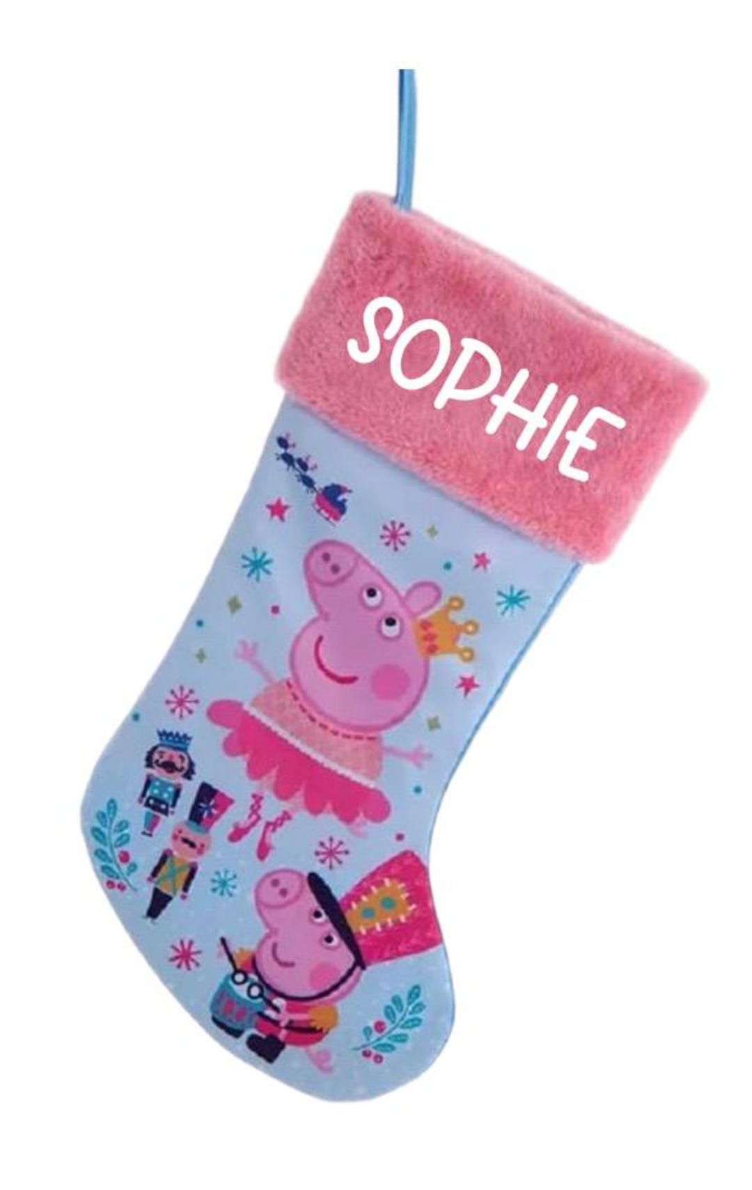 Personalized Peppa Pig Christmas Stocking: Custom Holiday Stocking for ...
