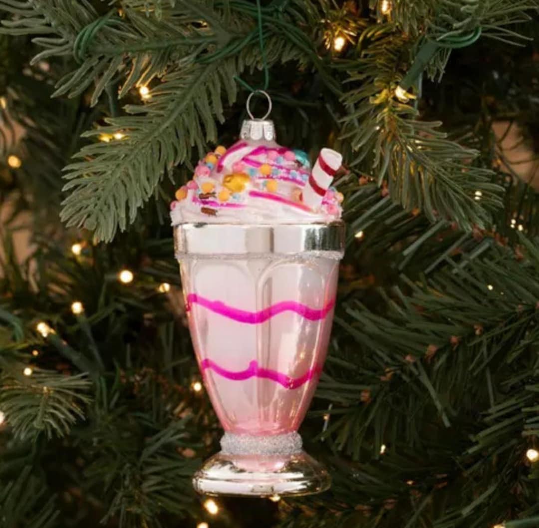Malt Shake Ornament Milkshake Ornaments Dessert Christmas Ornament ...