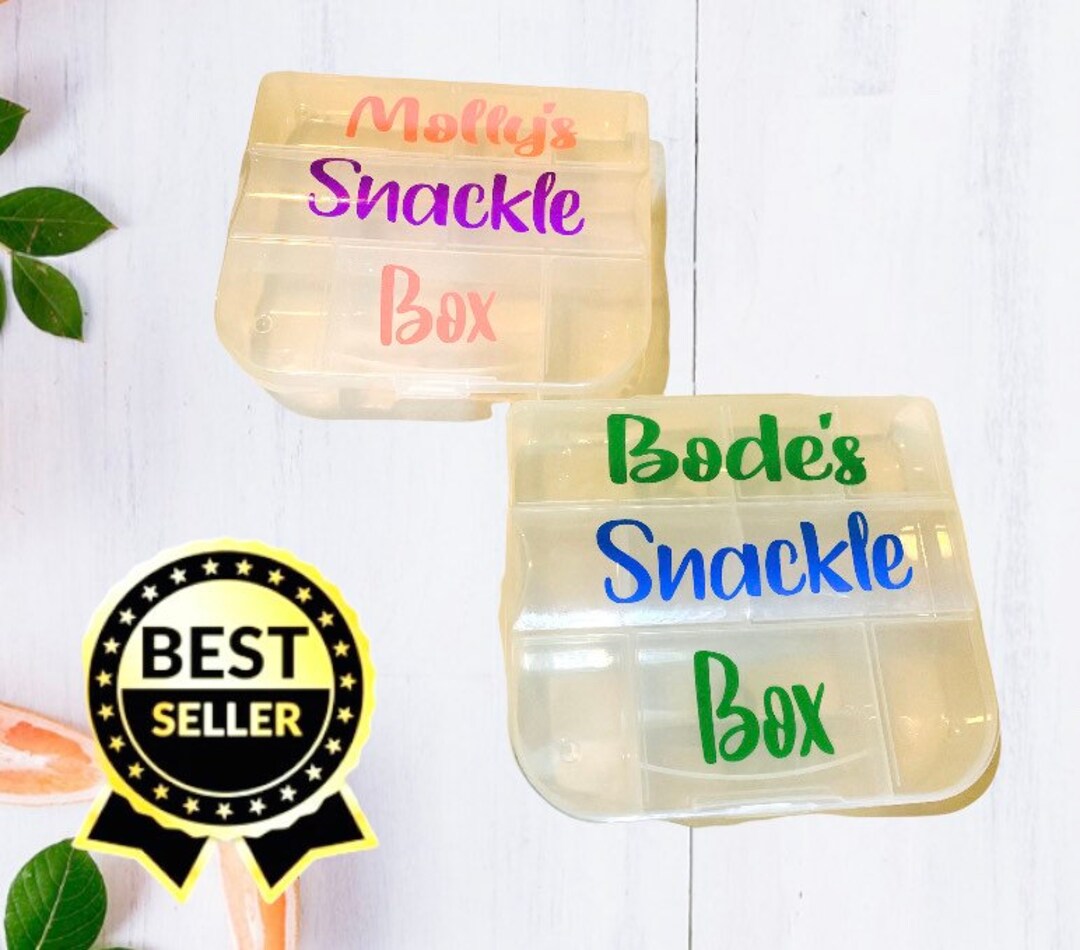 Personalized Snackle Box • Children’s Snack Box • Snack Organizer ...