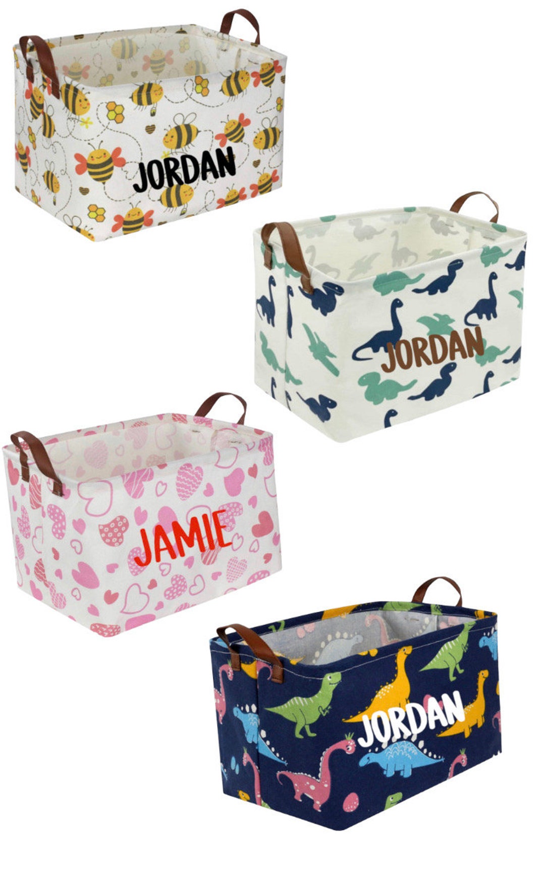 Personalized Bucket • Custom Basket • Custom Organizer • Kids ...