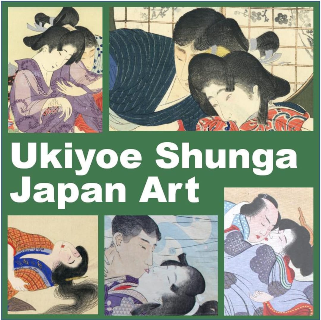 Ukiyoe UKIYOE Shunga SHUNGA Kimono 15+1 pieces:Kimono, Edo period ...