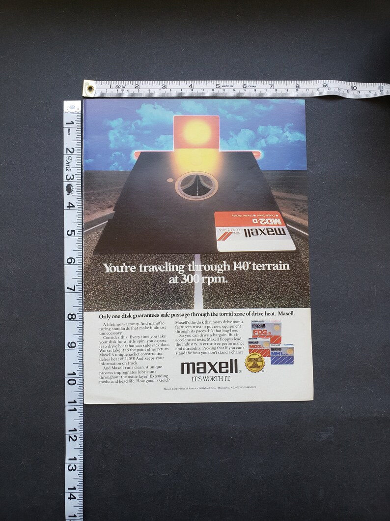 Vintage Magazine Advertisement 1980s Maxwell Computer - Etsy