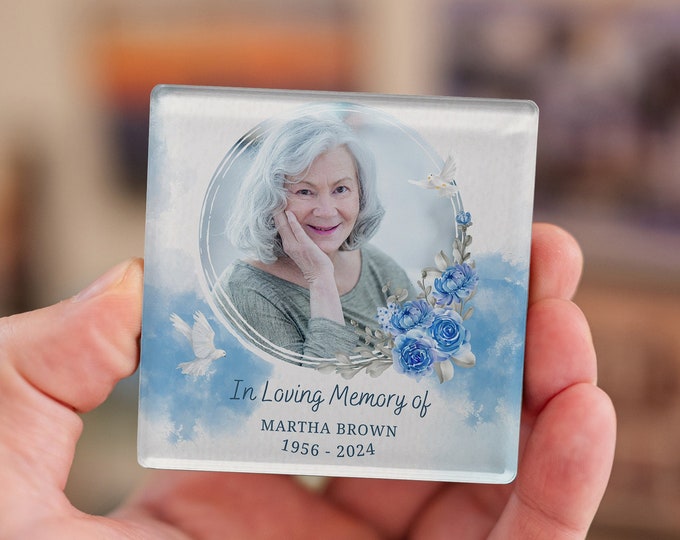 In Loving Memory Of, Acrylic Magnet, Loss of Loved One, Memorial Fridge ...