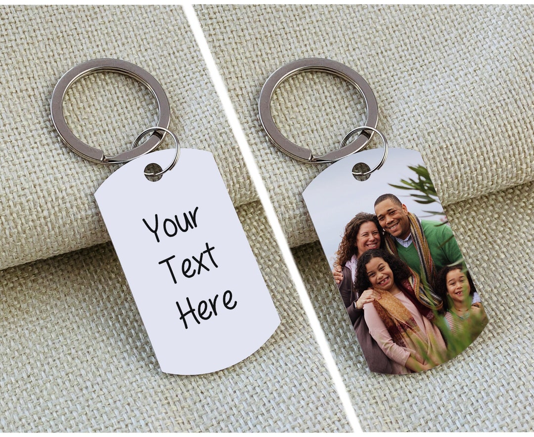 Custom Quote Metal Keychain | Custom Photo Keychain | Custom Gift ...
