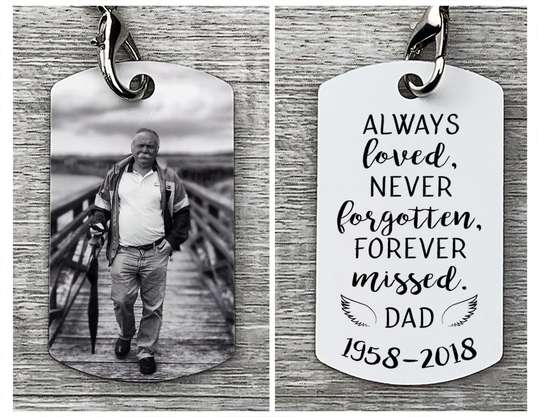 Loss of Loved One Keychain Memorial Keychain Always Loved - Etsy