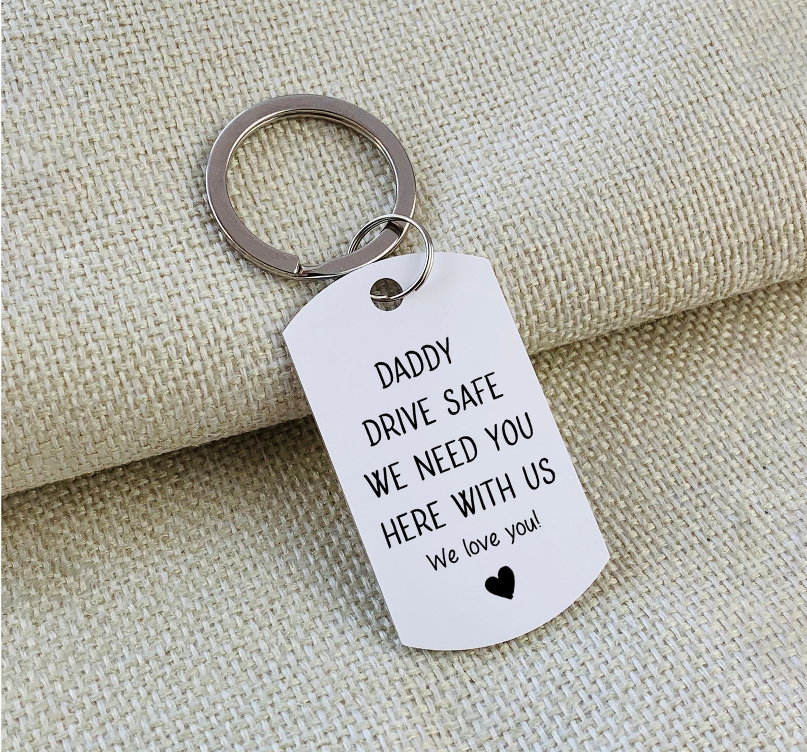 Daddy Drive Safe Keychain Gift for Dad Custom Photo Gift for Daddy ...