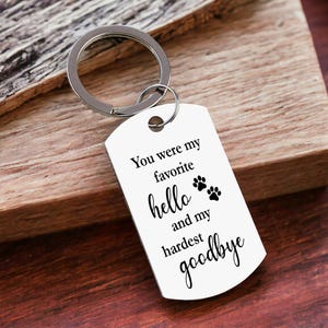 Pet Remembrance Keychain, Loss of Dog Keychain, Pet Memorial Keychain ...