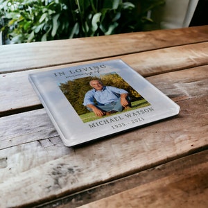 In Loving Memory Of, Acrylic Magnet, Loss Father, Memorial Fridge ...