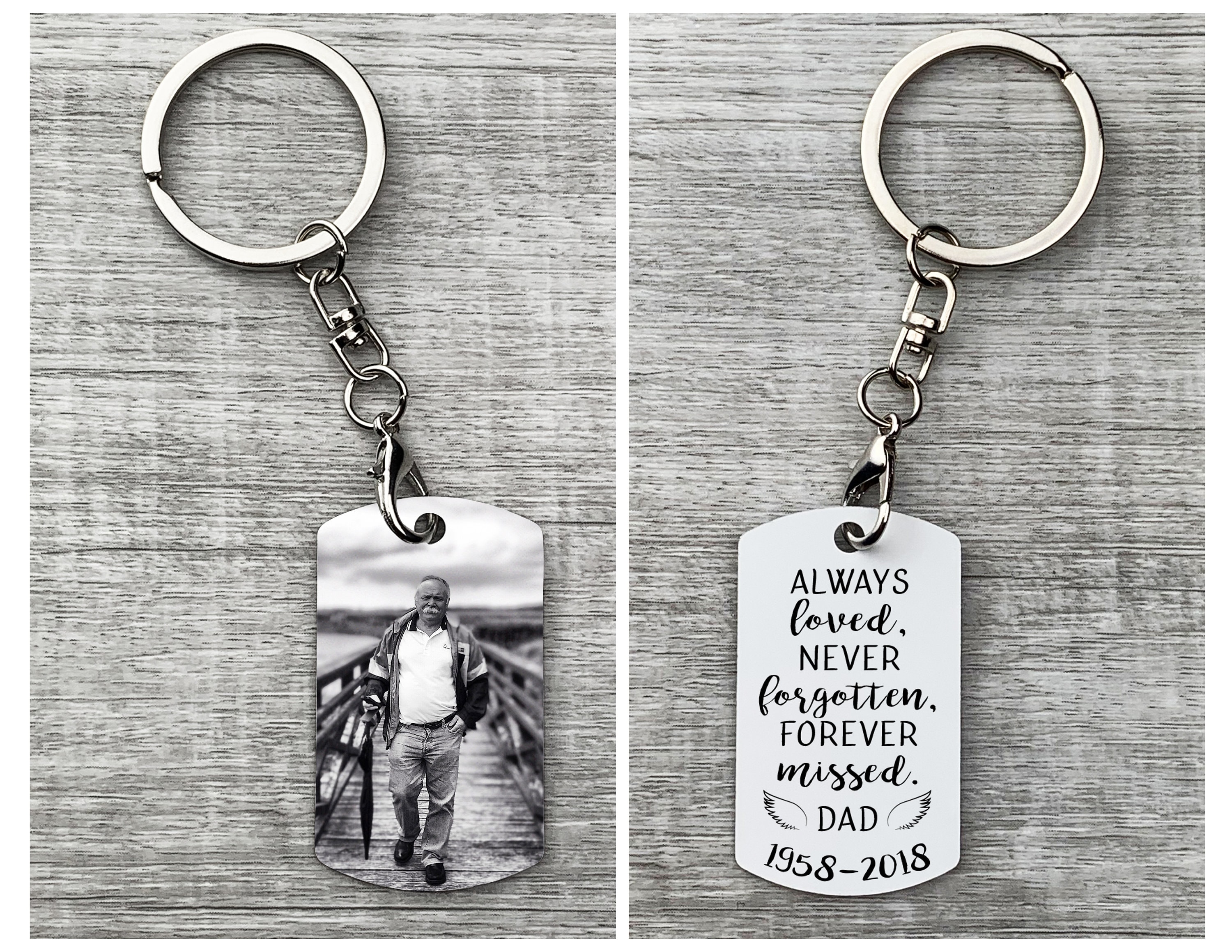 Loss of Loved One Keychain Memorial Keychain Always Loved - Etsy Canada